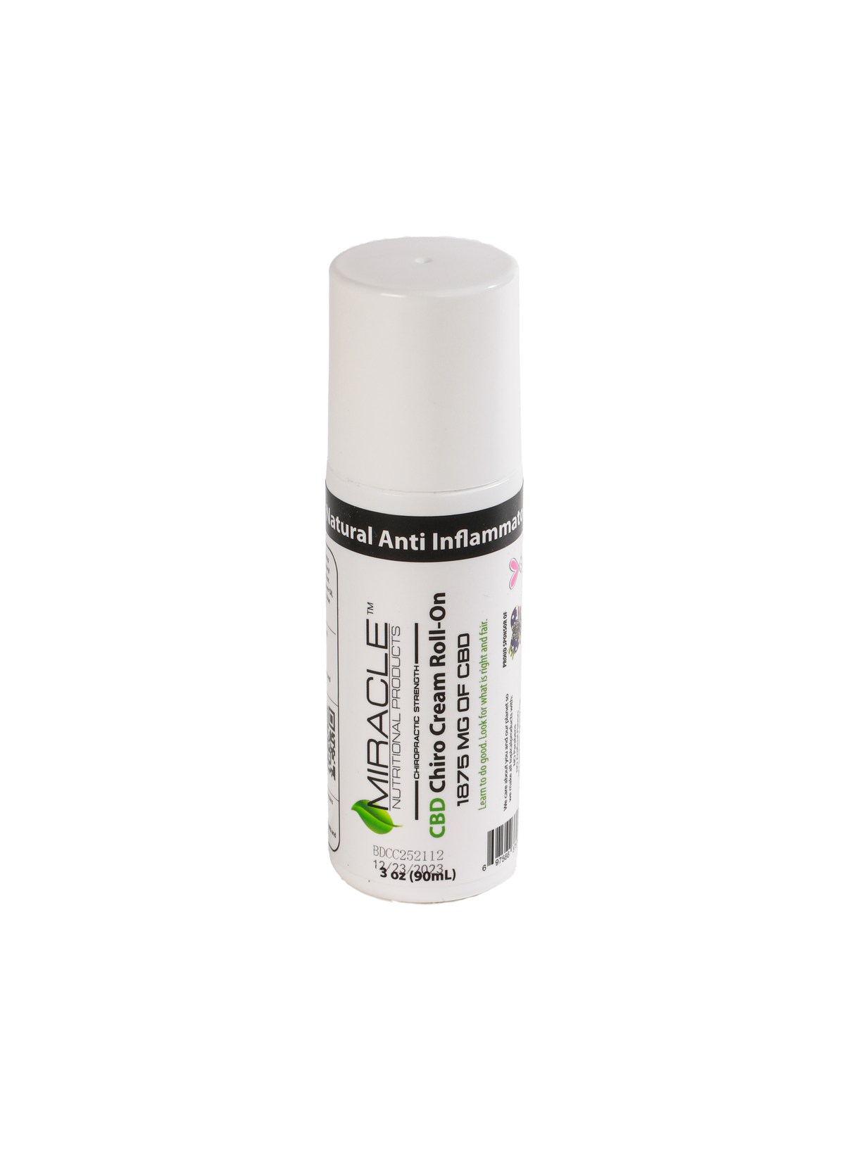 Miracle CBD Chiro Cream Roll-On 1875MG, 3oz – Healthy Hemp Huntley